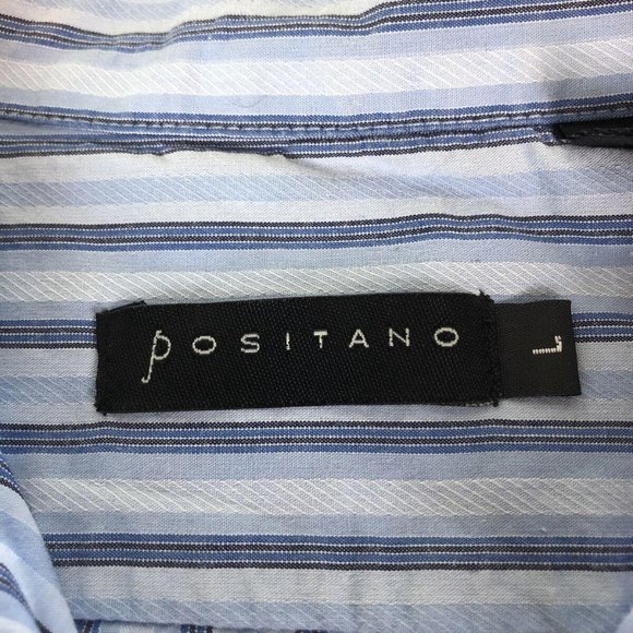 positano | Shirts | Positano Mens Striped Button Front Shirt | Poshmark